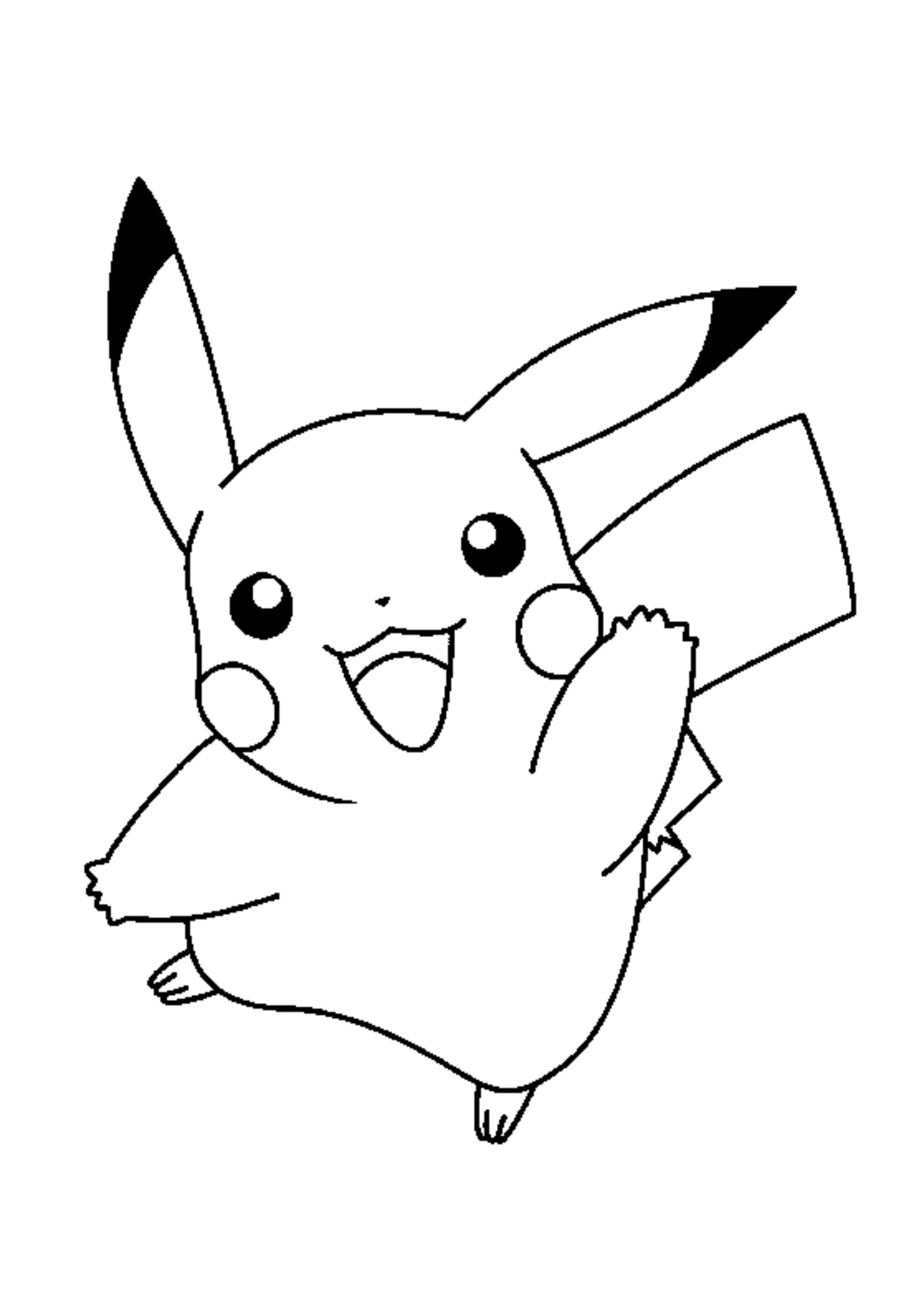 Coloriage Pikachu à IMPRIMER - Coloriez les tous